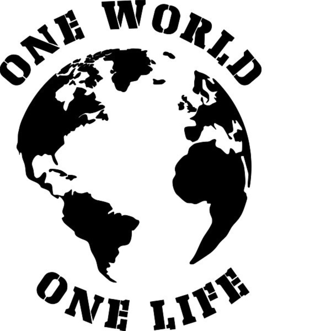 One World Earth Stencil RE-USABLE 7.5 X 9.5 Inch - Etsy UK