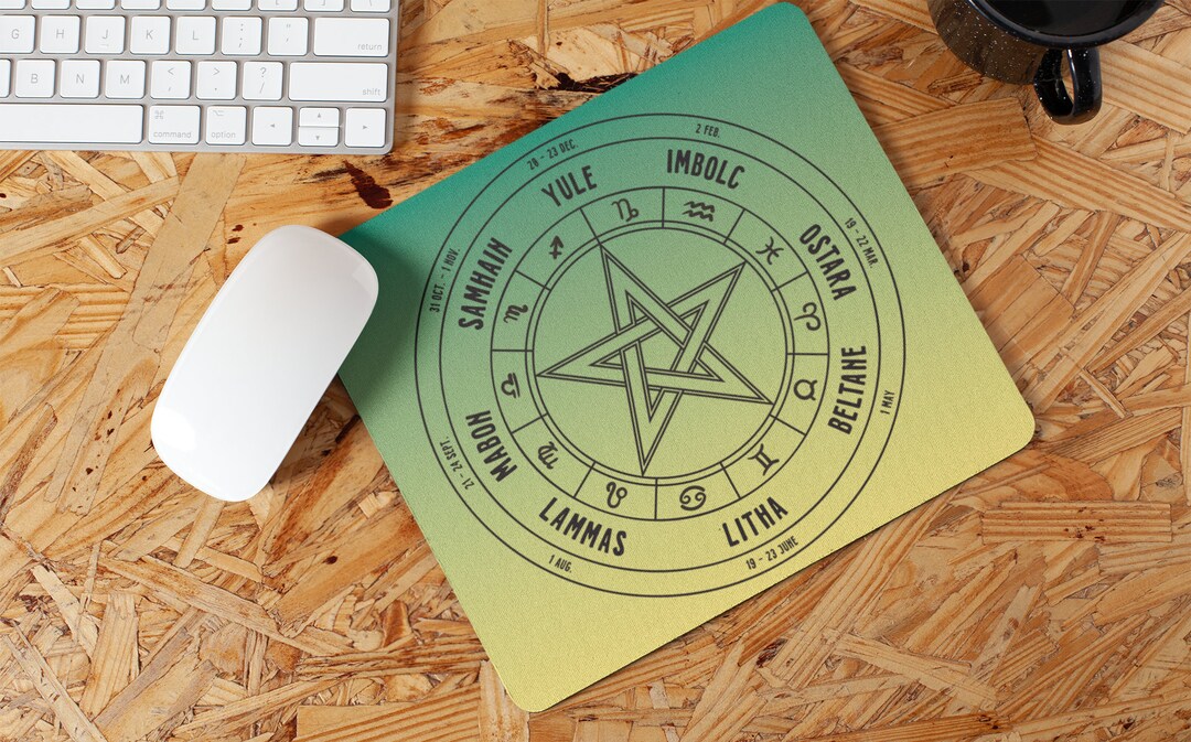 Pagan Wheel of the Year Non Slip Mouse Mat / Mouse Pad - Etsy