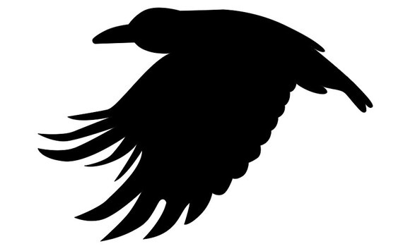 Flying Crow Stencil