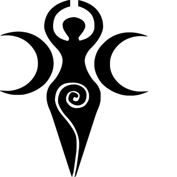 Wicca Goddess Stencil RE-USABLE 7.5 X 9 INCH | Etsy