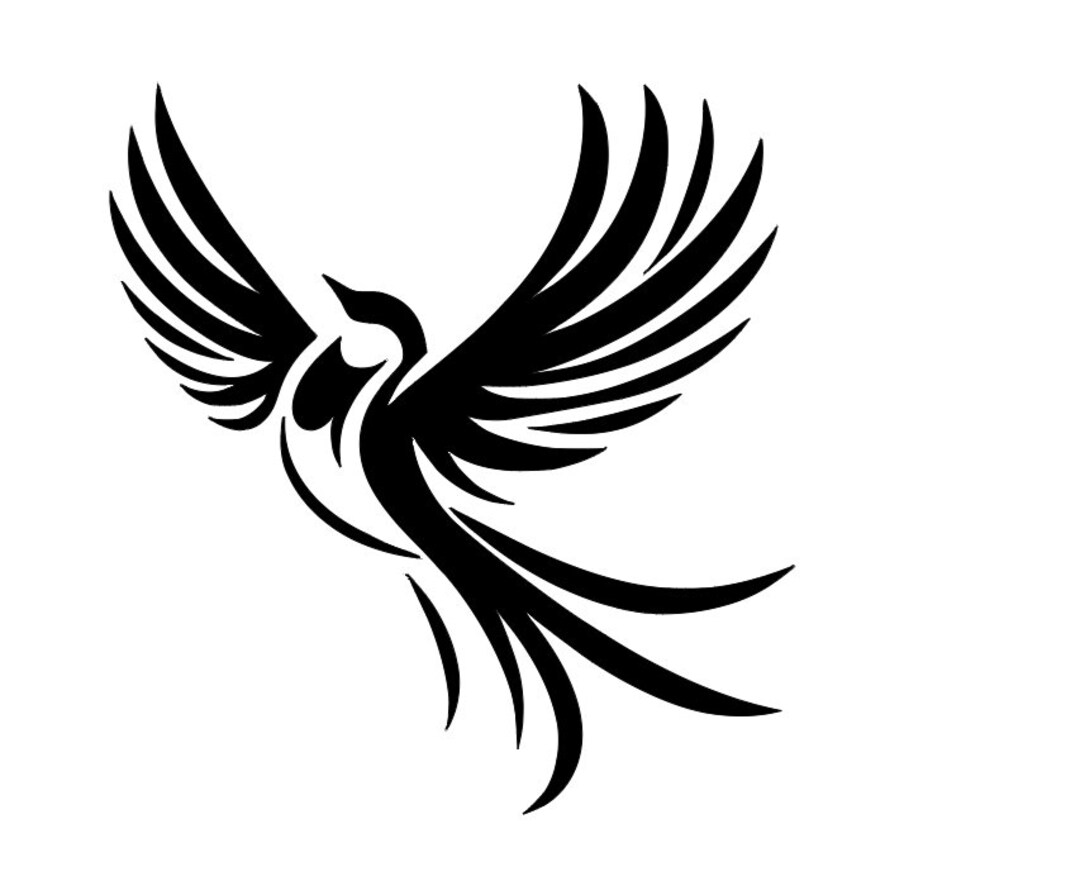 Bird in Flight Stencil RE-USABLE 7 X 8 Inch - Etsy