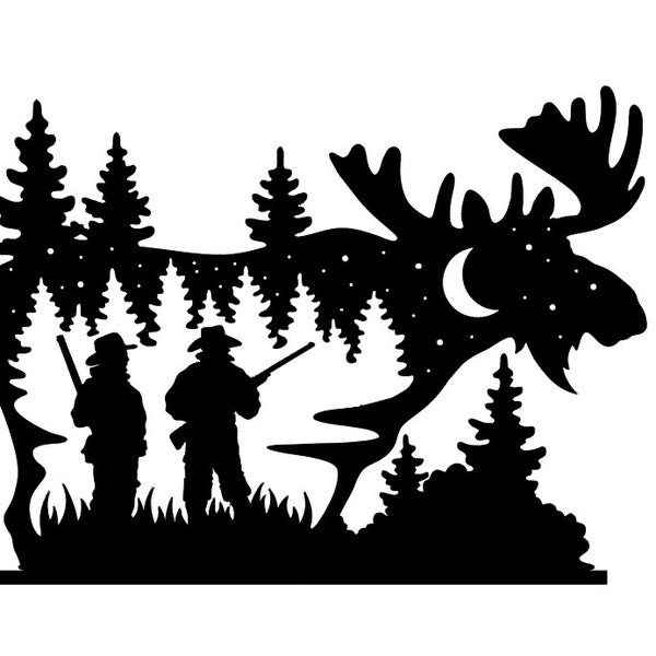 Moose Stencil - Etsy UK