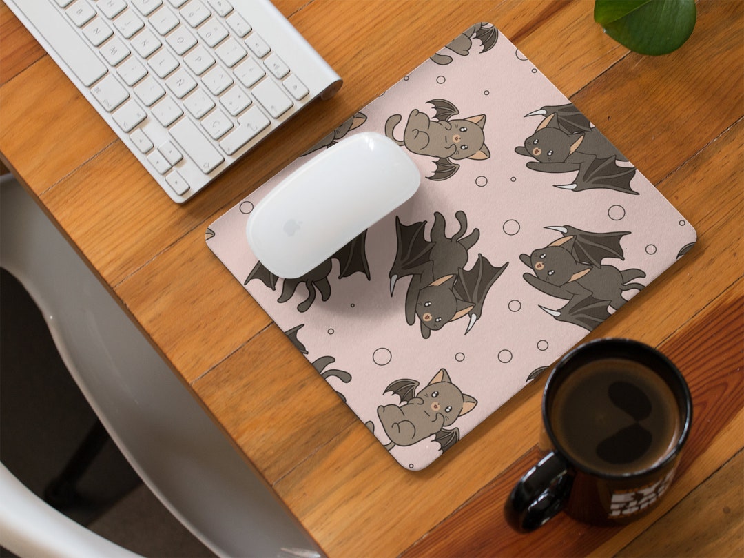 Cute Bat Cats Mouse Mat / Mouse Pad - Etsy