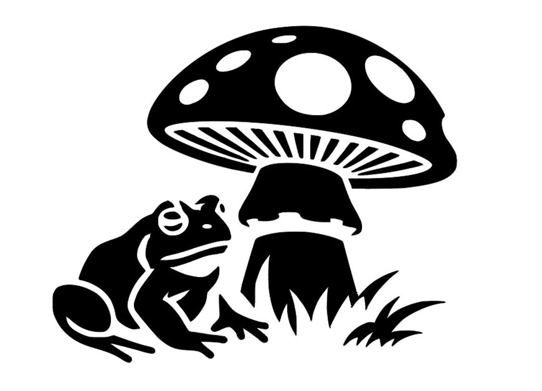 Toad and Toadstool Stencil RE-USABLE 9 X 7.5 Inch - Etsy