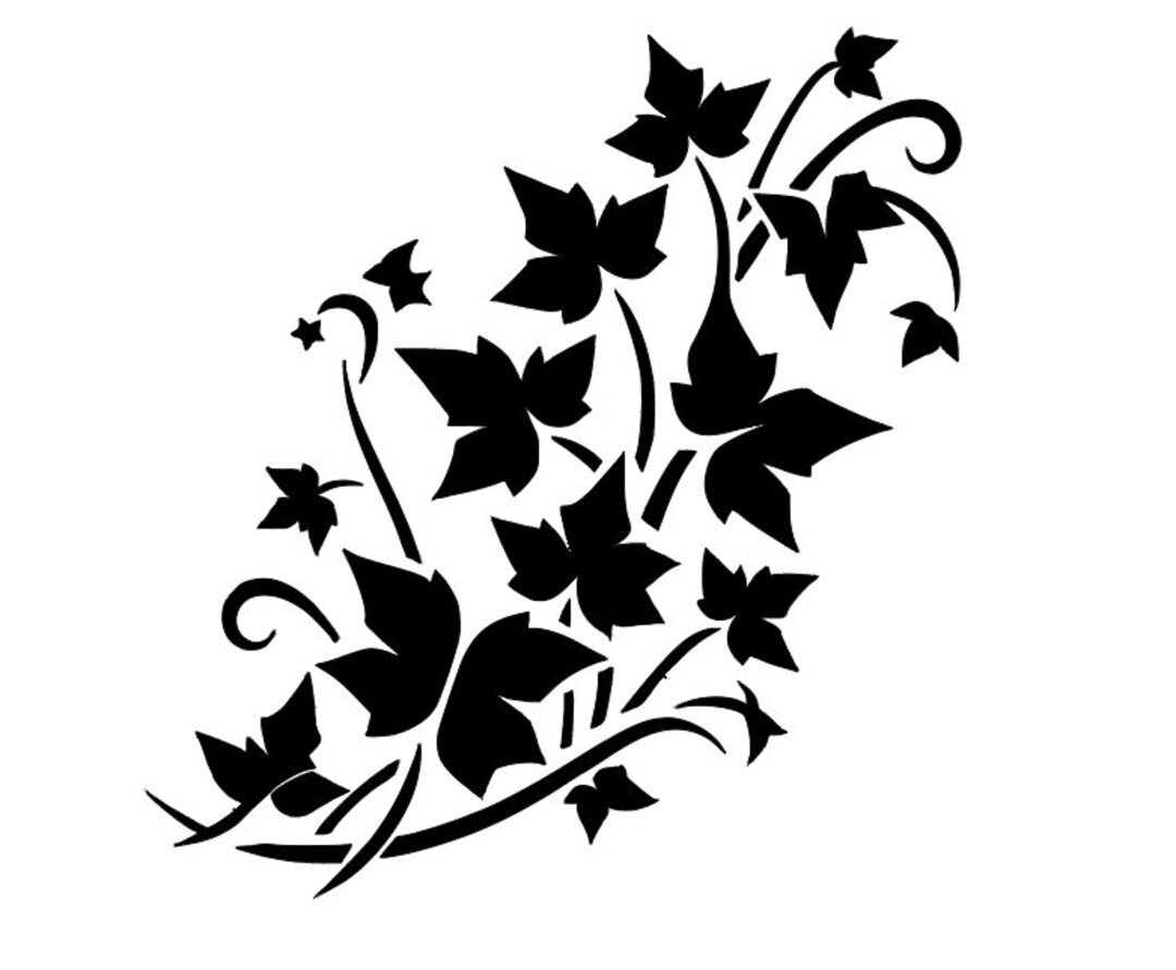 Large Ivy Stencil RE-USABLE 8 X 7.5 Inch - Etsy