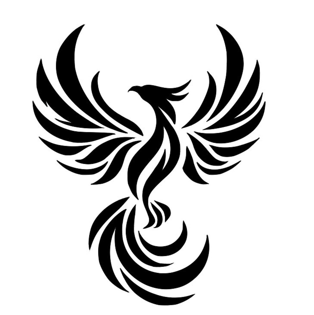 Rising Tribal Phoenix Stencil RE-USABLE 7.5 X 9 Inch - Etsy
