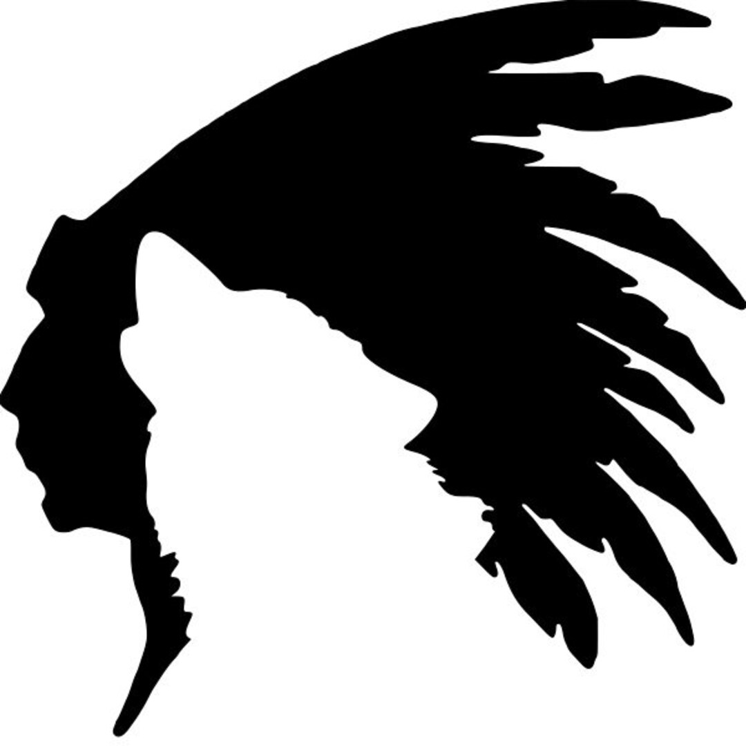 American Indian Chief Stencil
