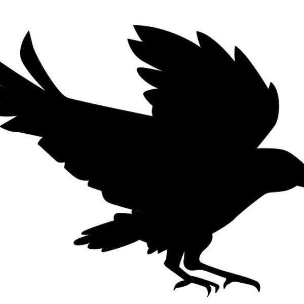 Crow Stencil - Etsy
