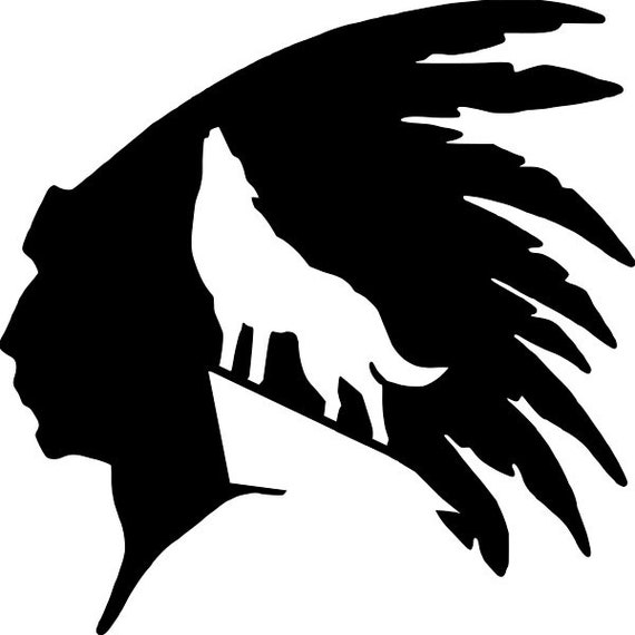 Native American Wolf Stencil RE-USABLE 7.5 X 7.5 INCH - Etsy Hong Kong