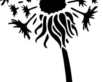 Dandelion Stencil Reusable Dandelion Stencil Art Stencil - Etsy
