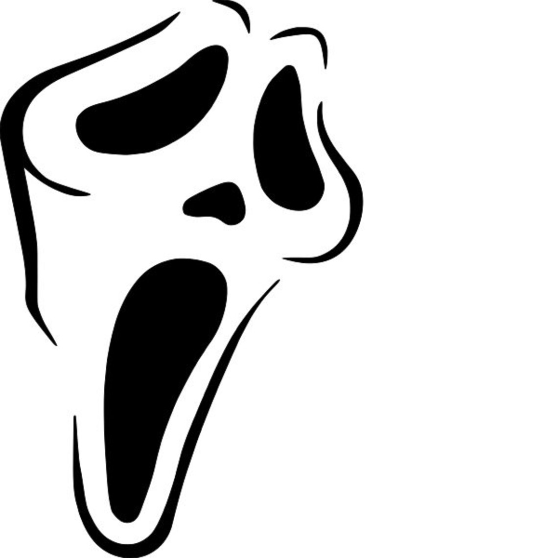 Scary Face Stencil RE-USABLE 6.5 X 10 Inch - Etsy UK