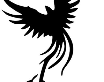 Phoenix Stencil - Etsy UK