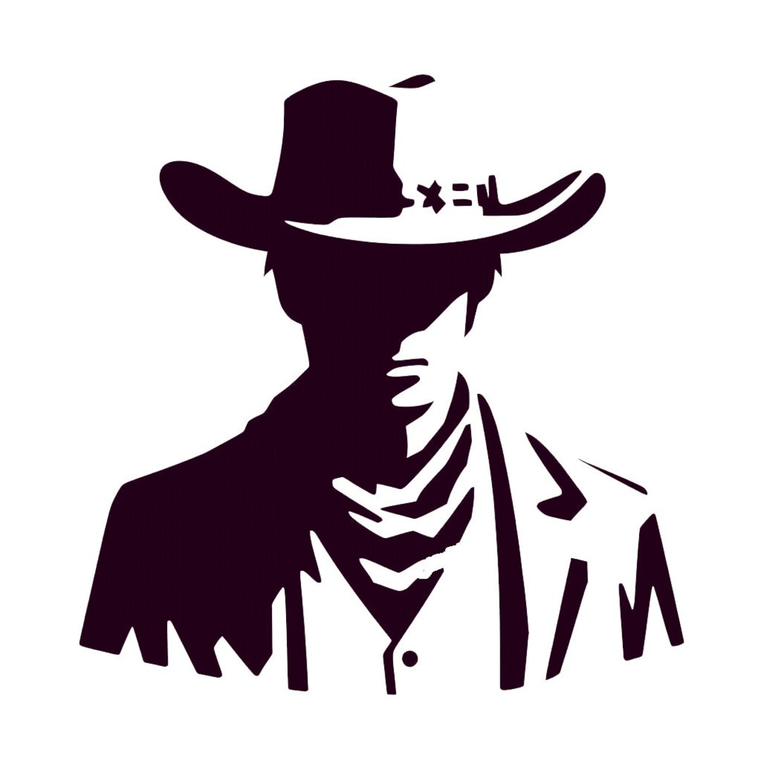 Cowboy Stencil RE-USABLE 7.5 X 8 Inch - Etsy