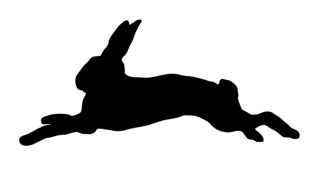 Running Hare Stencil RE-USABLE 10 Inch X 4.5 Inch - Etsy