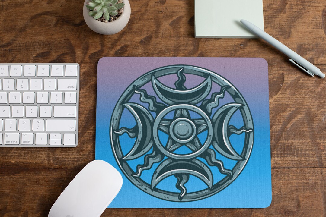 Celtic Pagan Moon and Stars Non Slip Mouse Mat/mouse Pad - Etsy UK