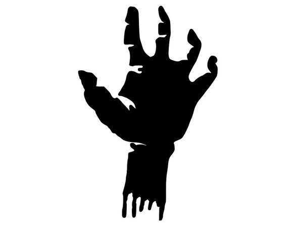 Zombie Hand Stencil RE-USABLE 6.5 X 10 INCH - Etsy