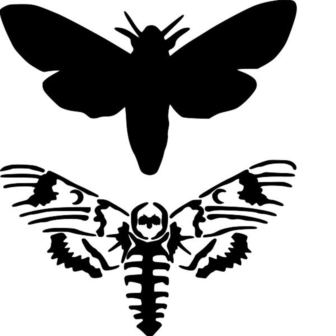 Deathead Moth Stencil RE-USABLE 7.5 X 4.25 INCH - Etsy