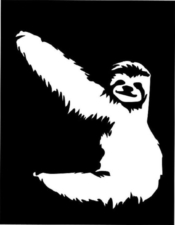 Sloth Stencil
