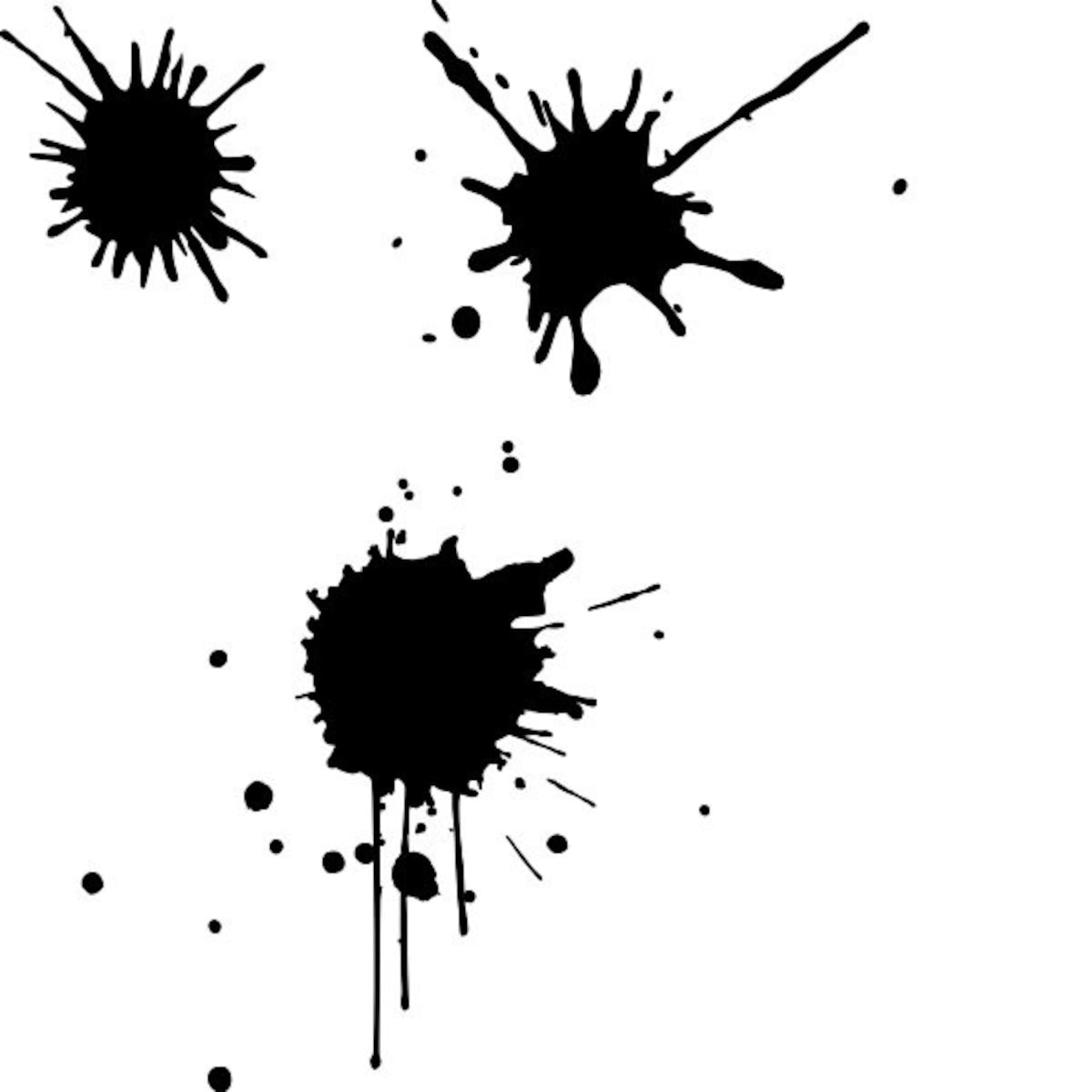 Assorted Paint Splats Stencil RE-USABLE Overall Size 7.5 X 9 - Etsy