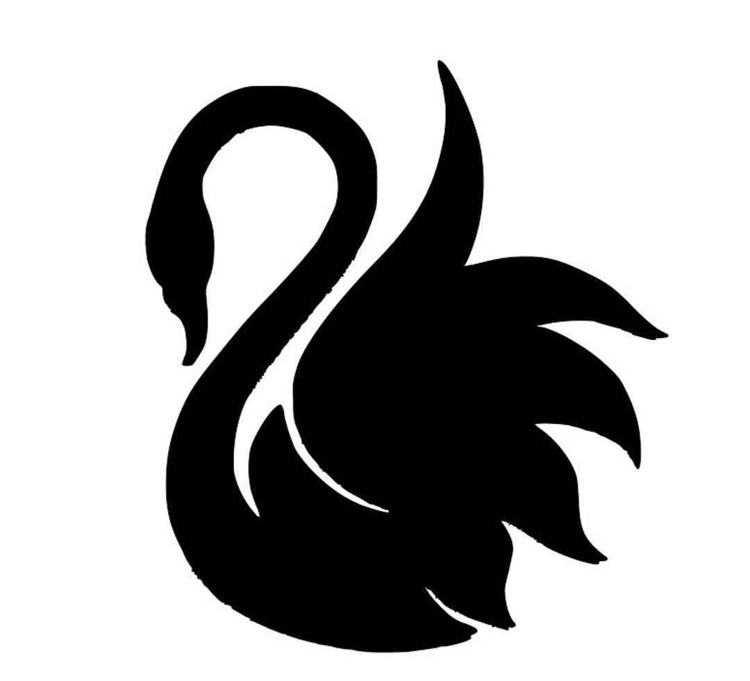 Swan Stencil RE-USABLE 7.5 Inch X 8.5 Inch - Etsy