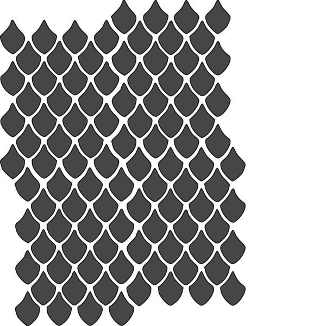 Dragon Scales Pattern Stencil RE-USABLE 6 X 8 Inch - Etsy UK