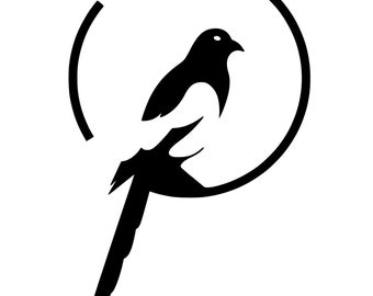 Magpie Stencil - Etsy
