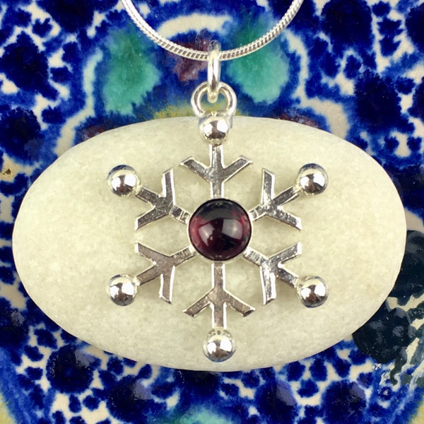 Snowflake Necklace - Etsy UK