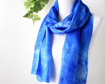 Cobalt blue scarf | Etsy