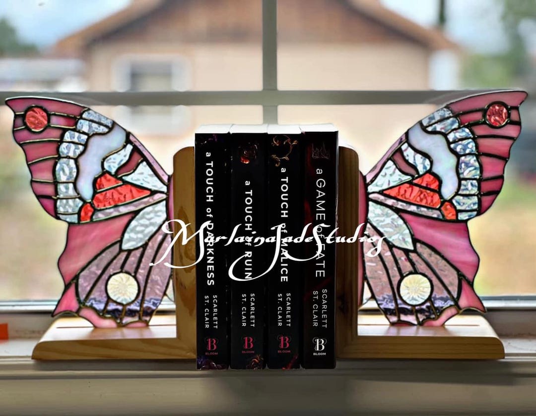 Butterfly Stained Glass Bookends (made to Order) - Etsy