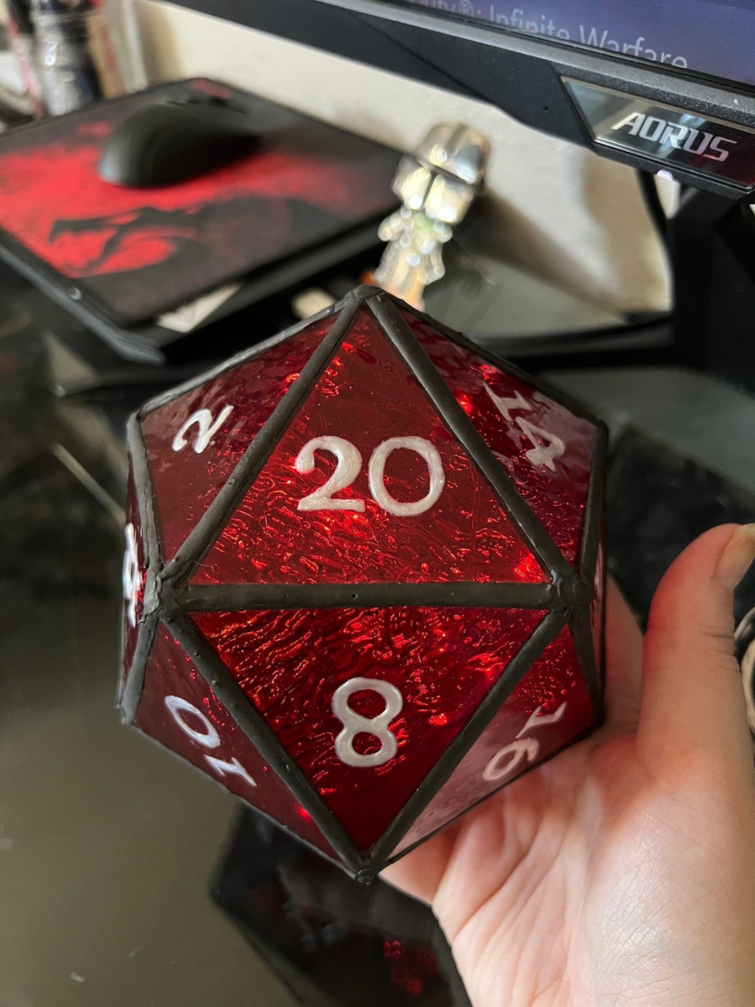 Stained Glass D20 - Etsy