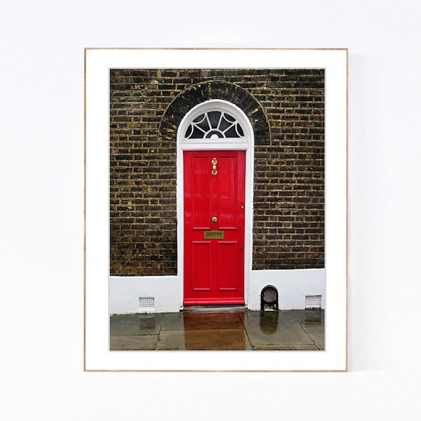Red Door Print - Etsy