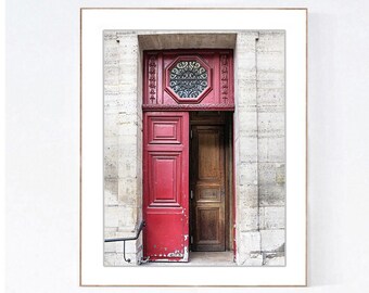 Red Door Print - Etsy