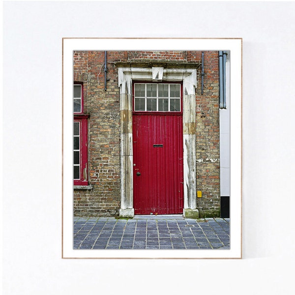 Red Door Print - Etsy