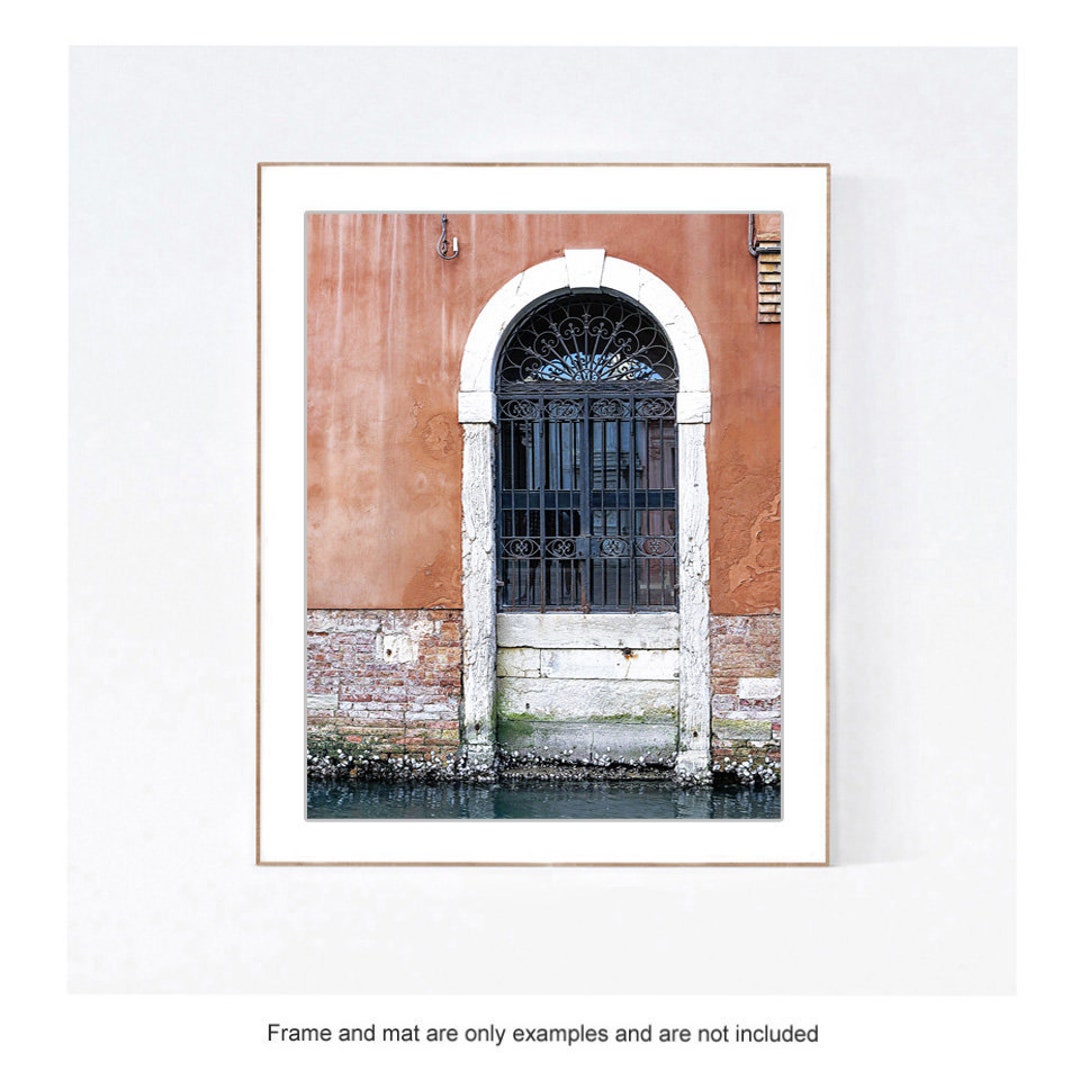 Venice Door Photo: Rustic Doorway on Canal, Italy Travel Print, Gallery ...
