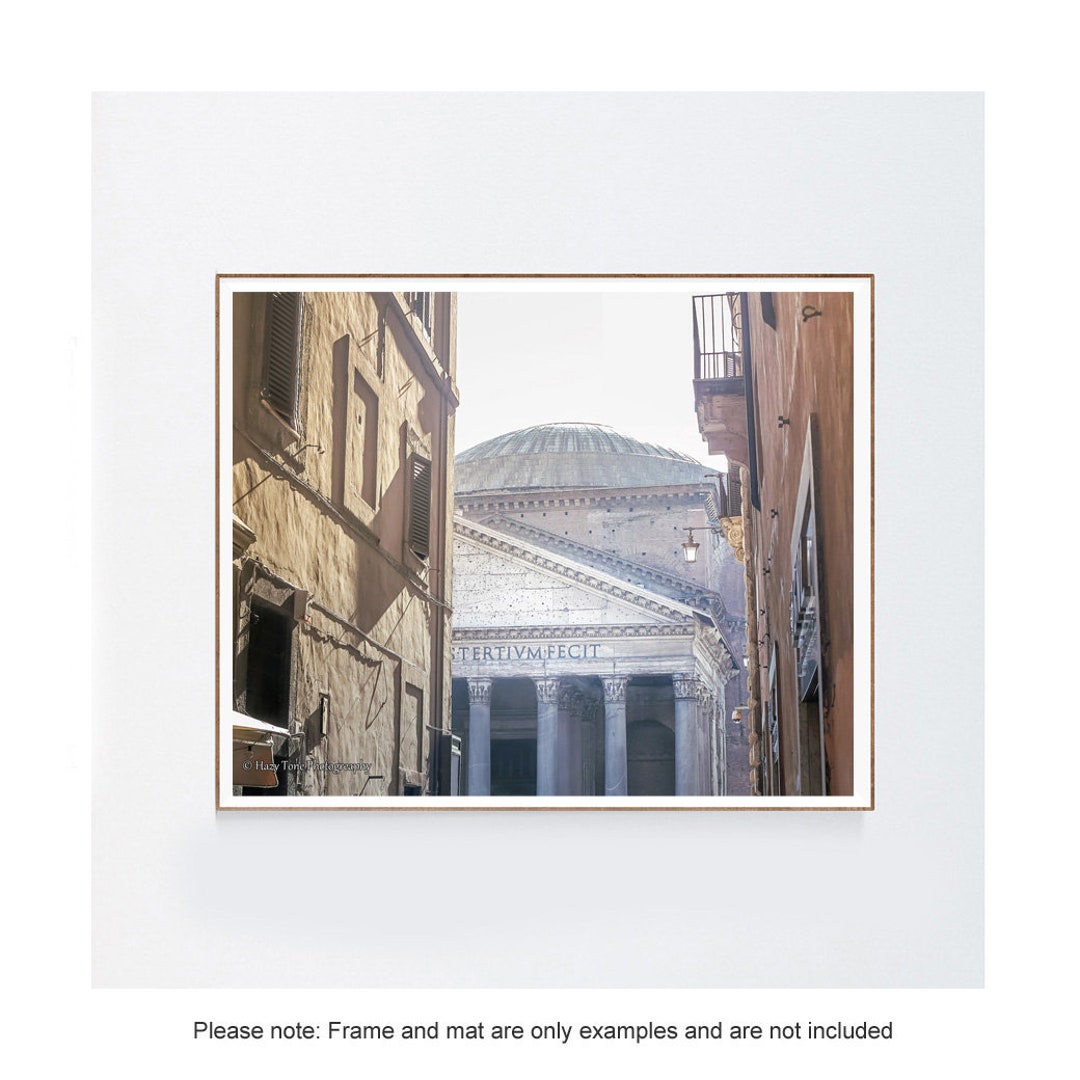 Rome Wall Art Print, Roman Pantheon Picture in Color or Black and White ...