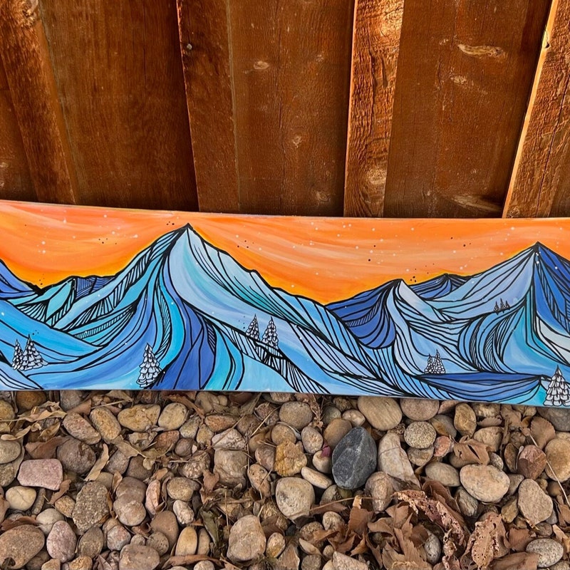 Snowboard Art - Etsy