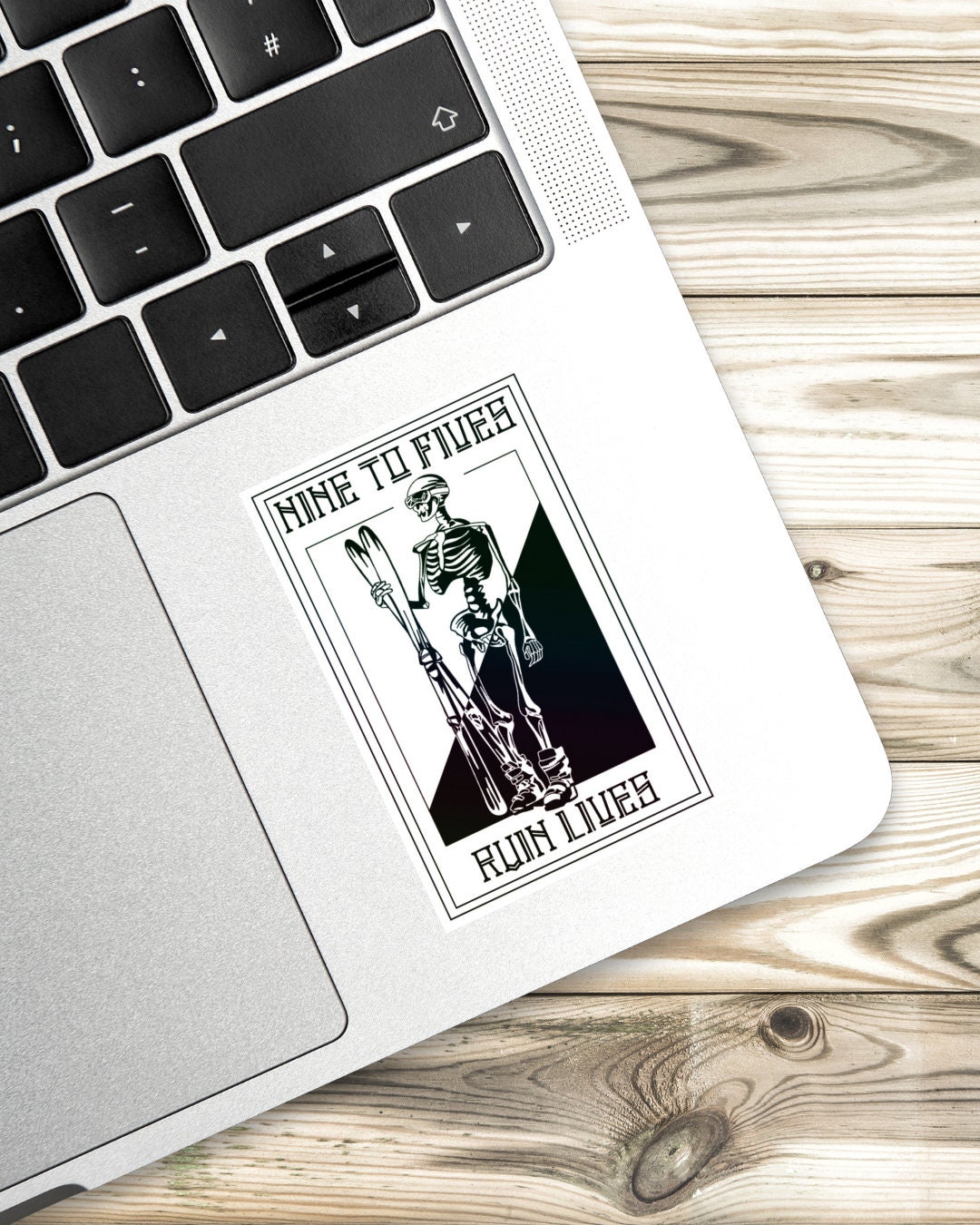 Nine to Fives Ruin Lives Vinyl Sticker | Ski Helmet Bumper Decal - Etsy