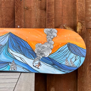 Hand Painted Upcycled Snowboard Art - Etsy