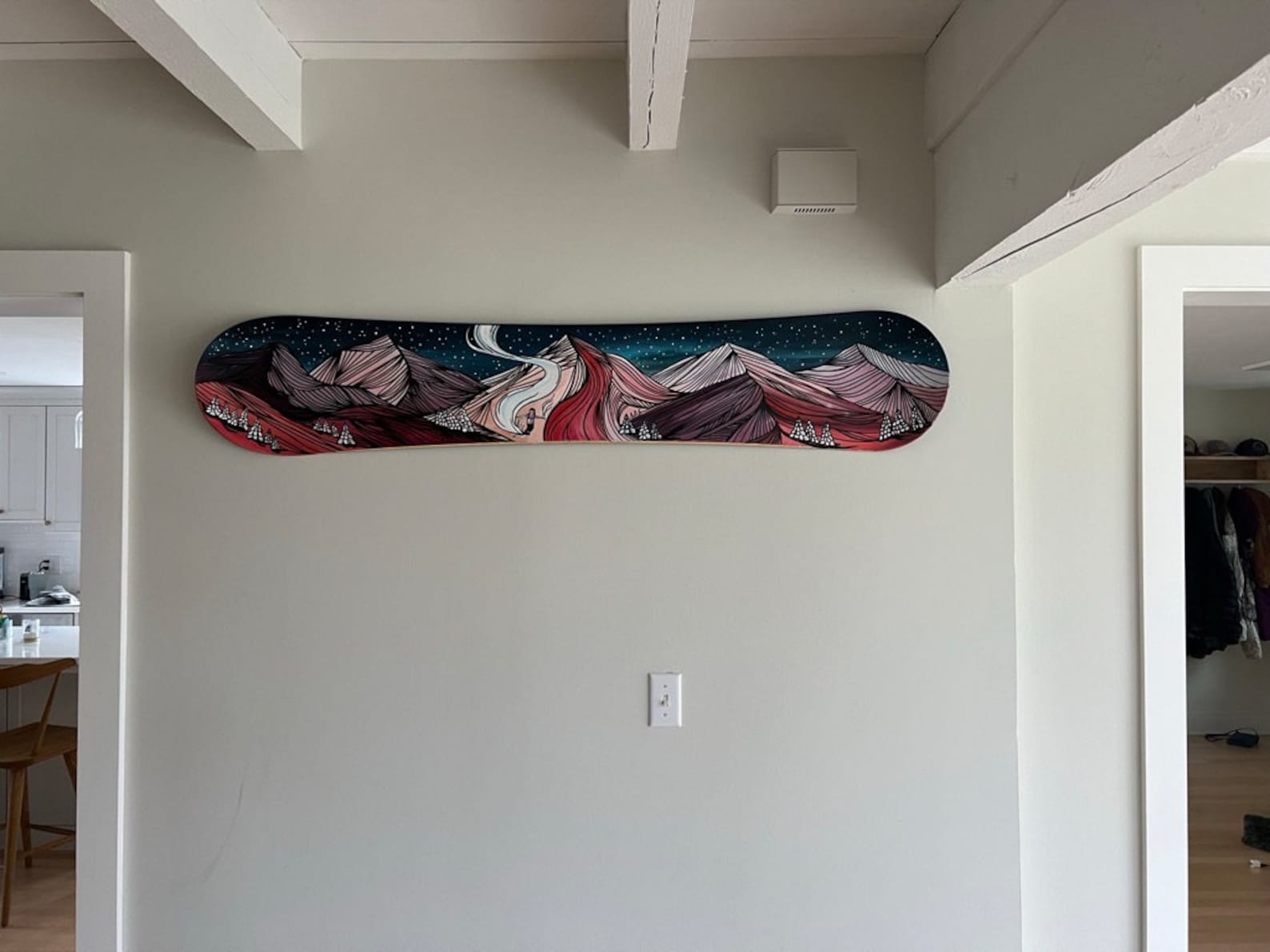 Hand Painted Upcycled Snowboard Art - Etsy
