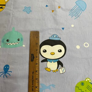 Octonauts Cotton Fabric. Lilac Blue and Pink Color. Small/ Medium Print ...