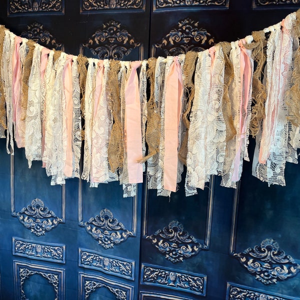 Burlap Lace Decor - Etsy