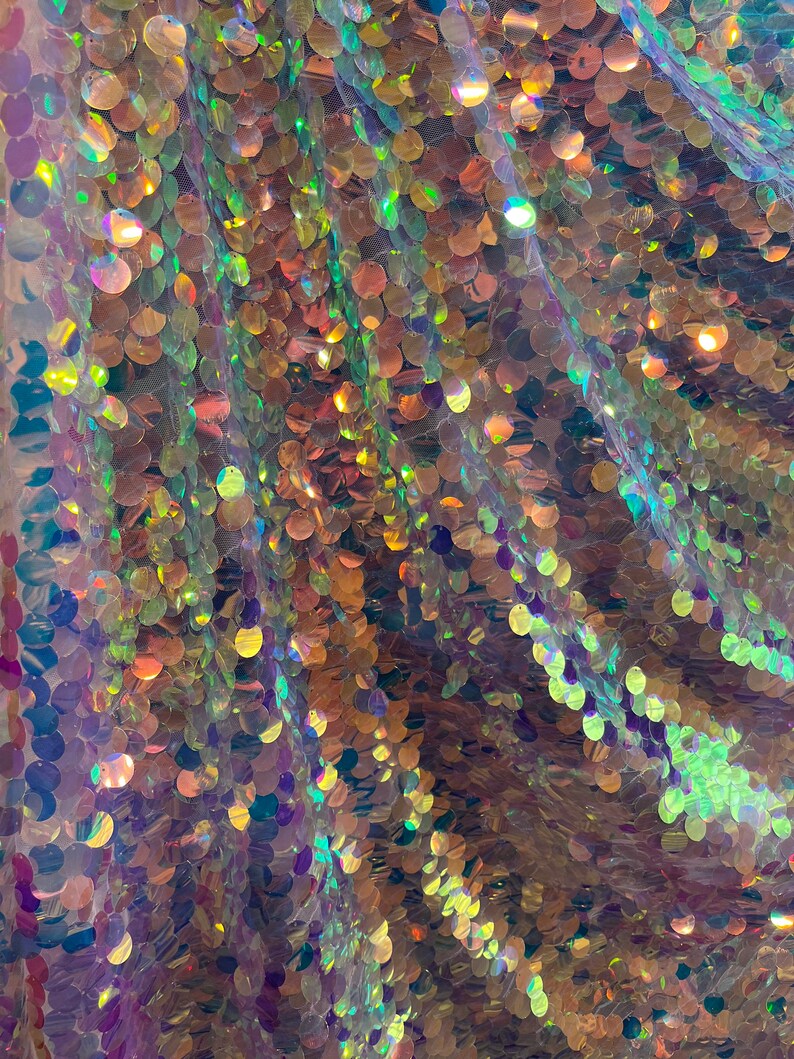 Pink Big Drop Lure Dangling 18 Mm Holographic Payette Sequin - Etsy