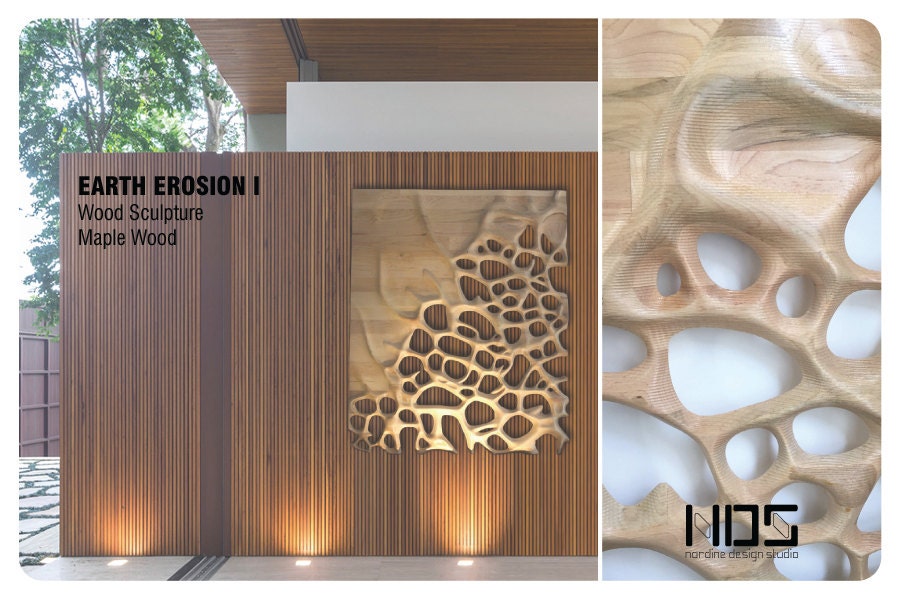 Wall Hanging, 3D CNC Milled Maple Wood - Etsy