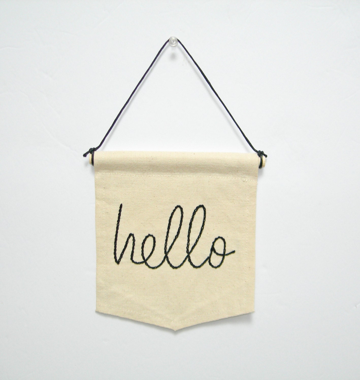 Hello Banner Mini Banner Hanging Wall Art Home Decor Room - Etsy