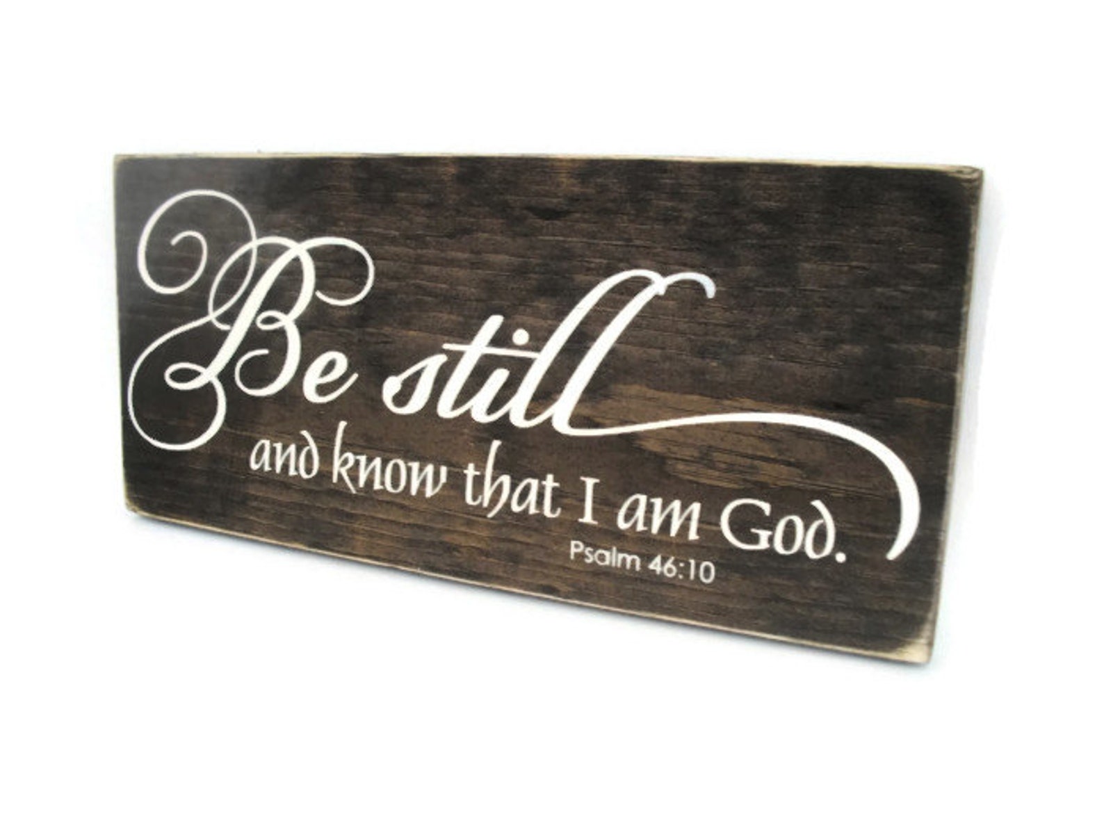 Rustic Wood Christian Sign Wall Hanging Home Decor Be Still - Etsy