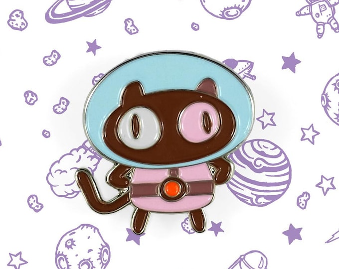 Steven Universe Cookie Catstronaut Enamel Pin SU Gift Cat Astronaut Cat ...