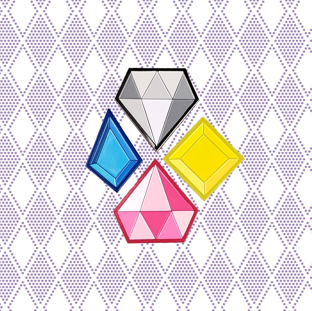 Steven Universe Diamonds Pin Set | SU Gifts Diamond Authority Enamel ...