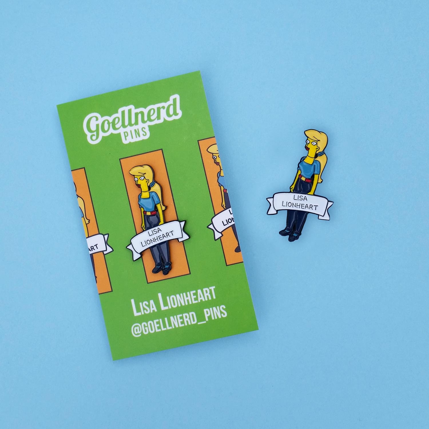 Simpsons Lisa Lionheart Enamel Pin Soft Enamel Lisa Simpson - Etsy Canada