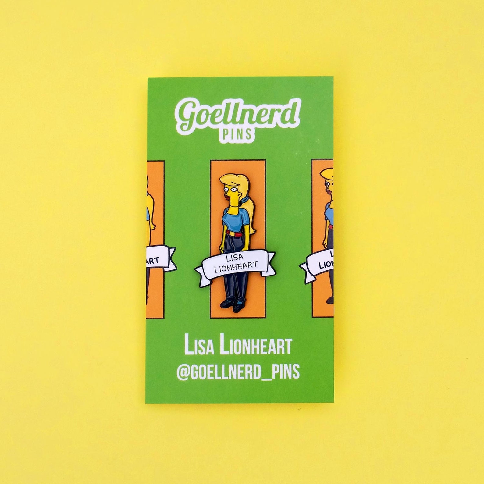 Simpsons Lisa Lionheart Enamel Pin Soft Enamel Lisa Simpson - Etsy