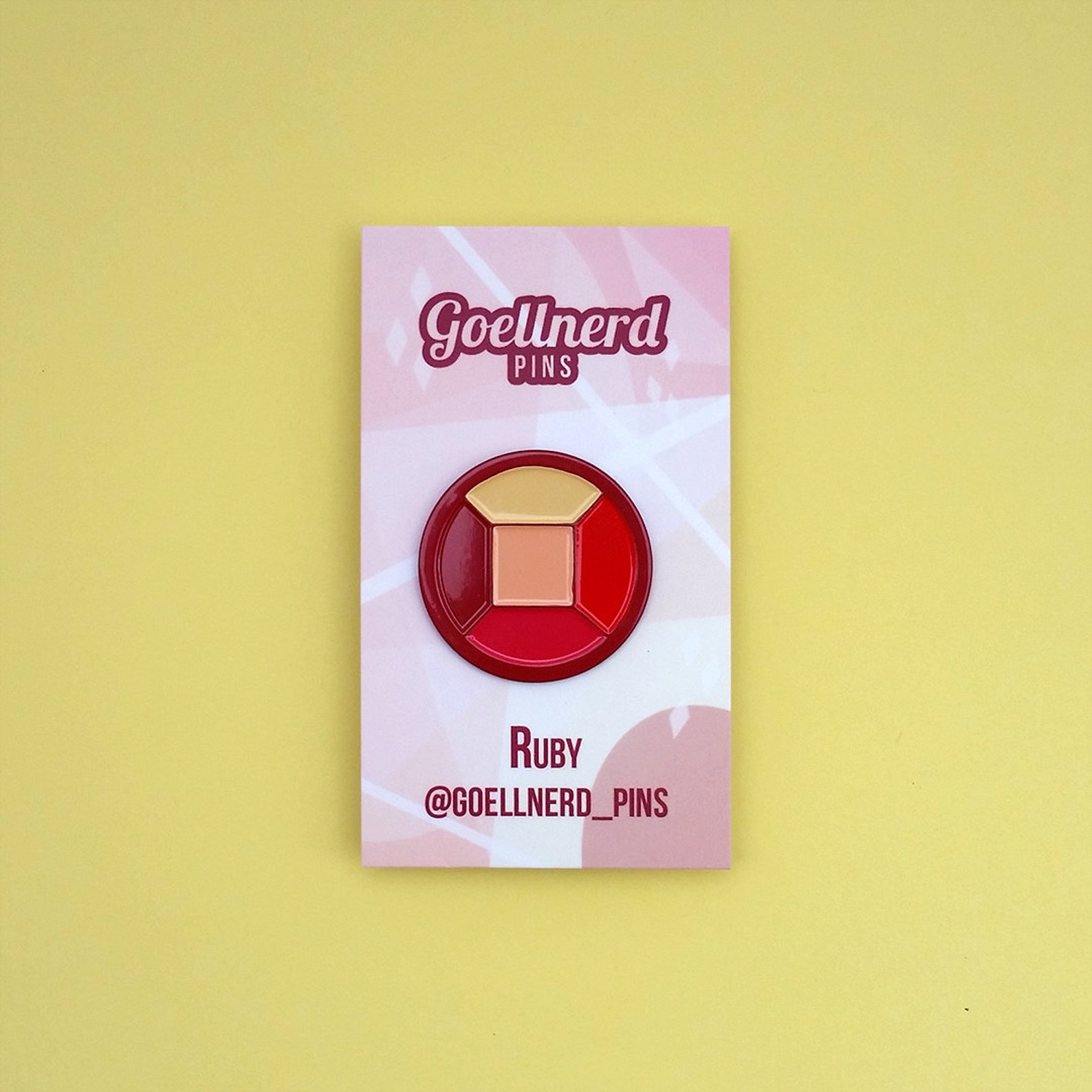 Steven Universe Ruby Enamel Pin | SU Gift Crystal Gems Ruby Sapphire ...